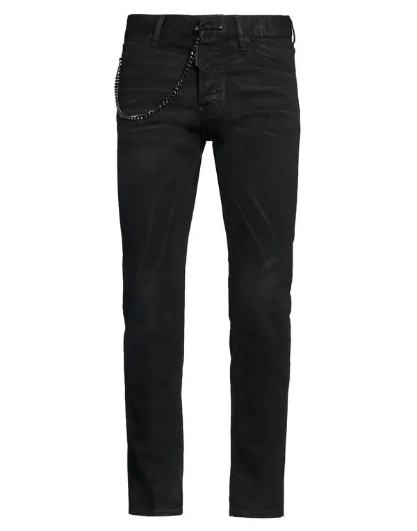 Dsquared2 Slim Fit Jeans With Logo - Black