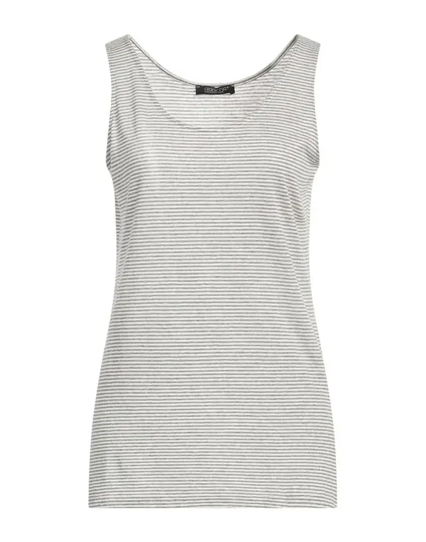 ARAGONA Linen And Cotton Tank Top