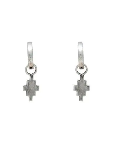 MARCELO BURLON COUNTY OF MILAN Earrings With Brand Logo - Silver