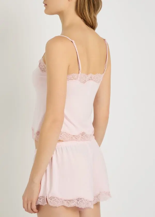 SKIMS Lace-trim Stretch-modal Pyjama Set