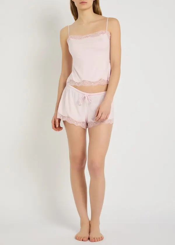 SKIMS Lace-trim Stretch-modal Pyjama Set