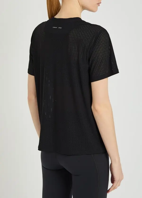 Literary Sport Magda Perforated Stretch-jersey T-shirt