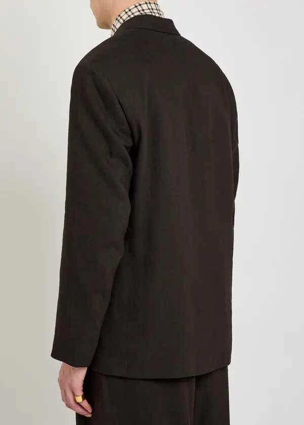 Studio Nicholson Double-breasted Woven Blazer