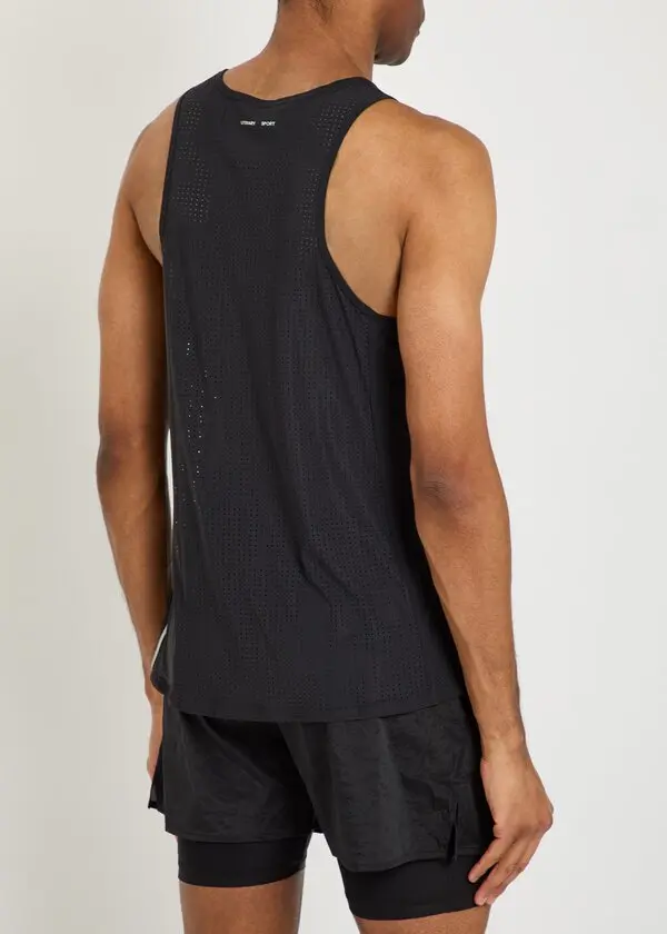 LITERARY SPORT Jude Perforated Run Tank