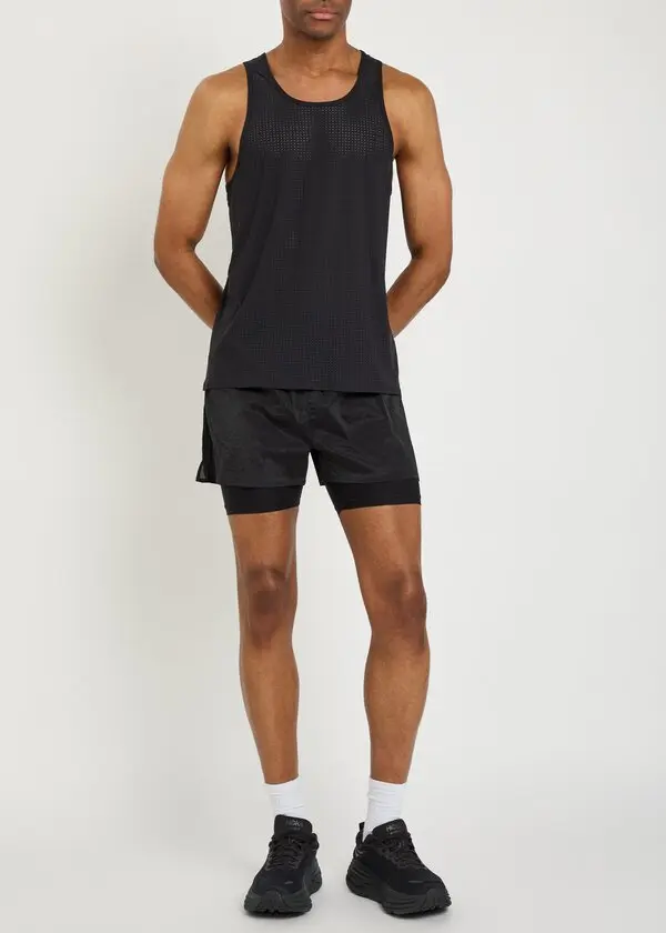 LITERARY SPORT Jude Perforated Run Tank