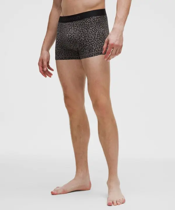Lululemon Always In Motion Boxer Brief 3 - True Leopard Mini Wp Black Multi