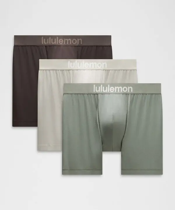 Lululemon Always In Motion Boxer Brief 5 - Mahogany Muse/willow Leaf/meadow Haze