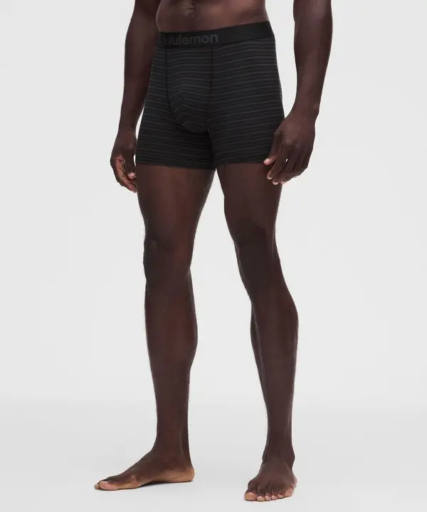 Lululemon Always In Motion Boxer Brief 5 - Black/graphite Grey