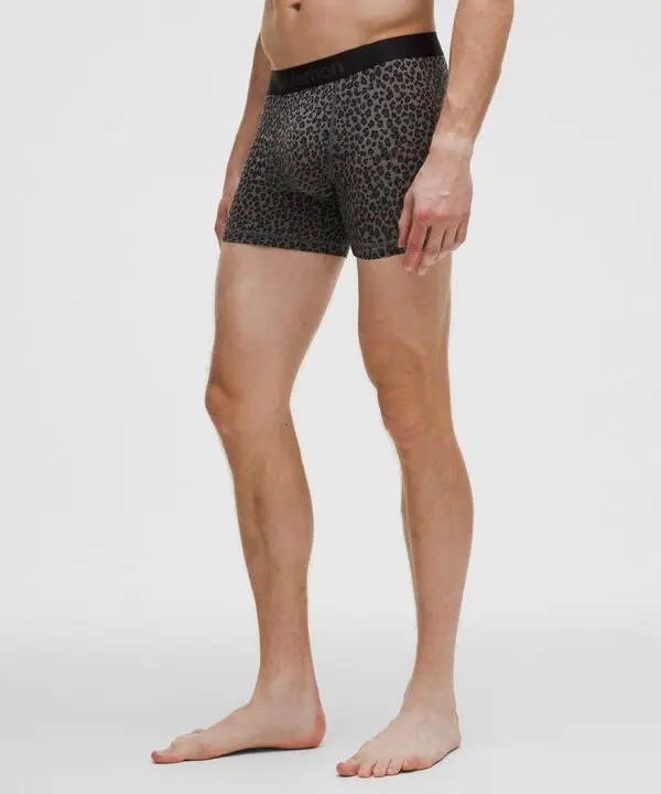 Lululemon Always In Motion Boxer Brief 5 - True Leopard Mini Wp Black Multi