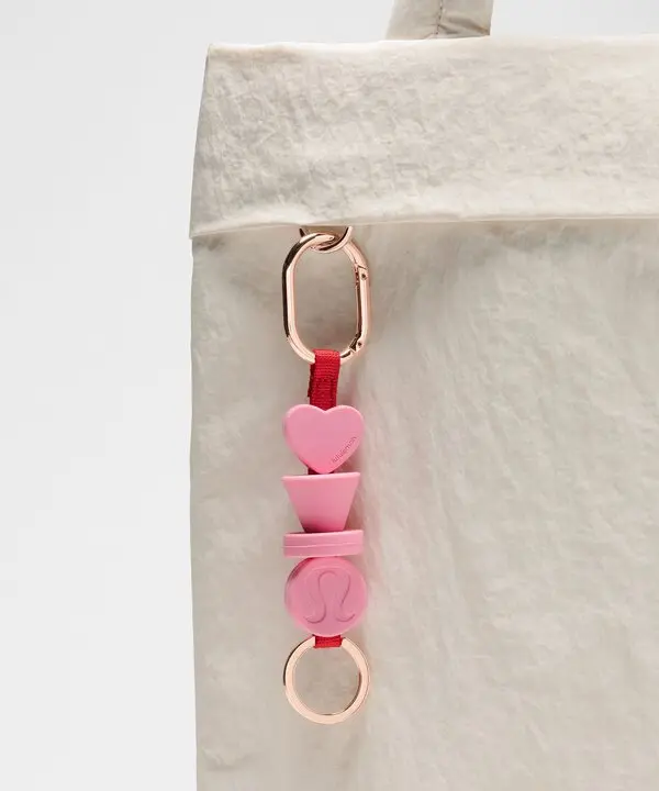 Lululemon Silicone Beaded Keychain