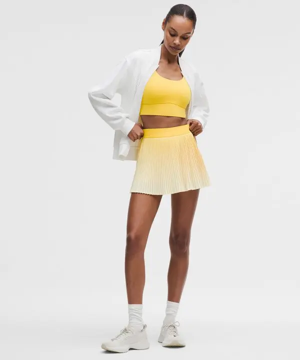 Lululemon Repleat High-rise Tennis Skirt - Ombre Print Lemon Multi