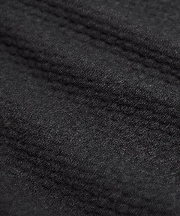 Lululemon Textured Cotton-blend Hoodie - Heathered Black/black