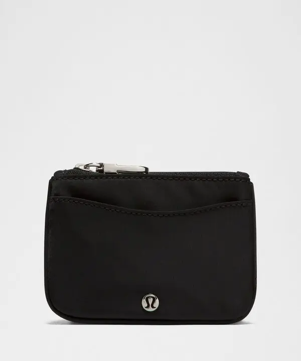 Lululemon Clippable Card Holder - Black/silver