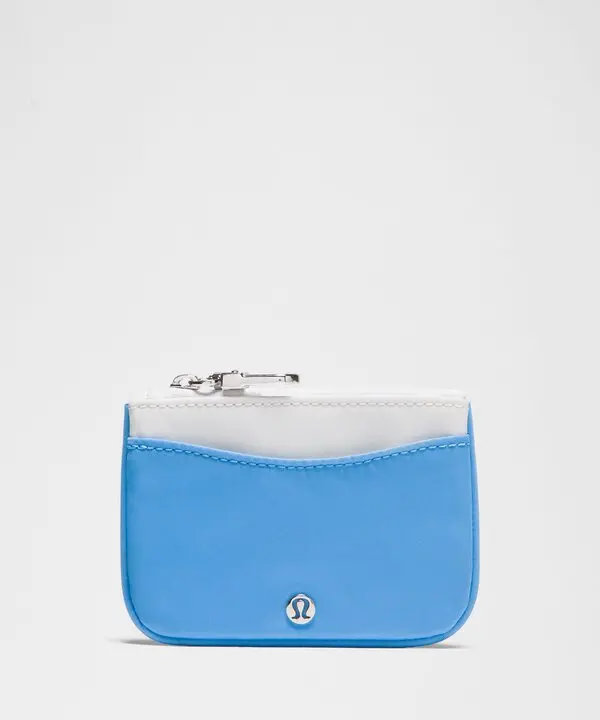 Lululemon Clippable Card Holder - Ocean Wave/polo Pastel/silver