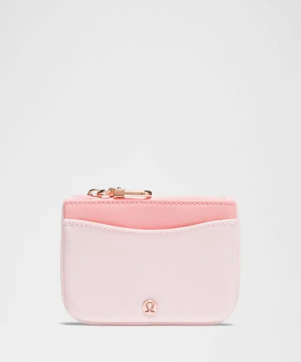 Lululemon Clippable Card Holder - Pink Pearl/blush Blend/rose Gold