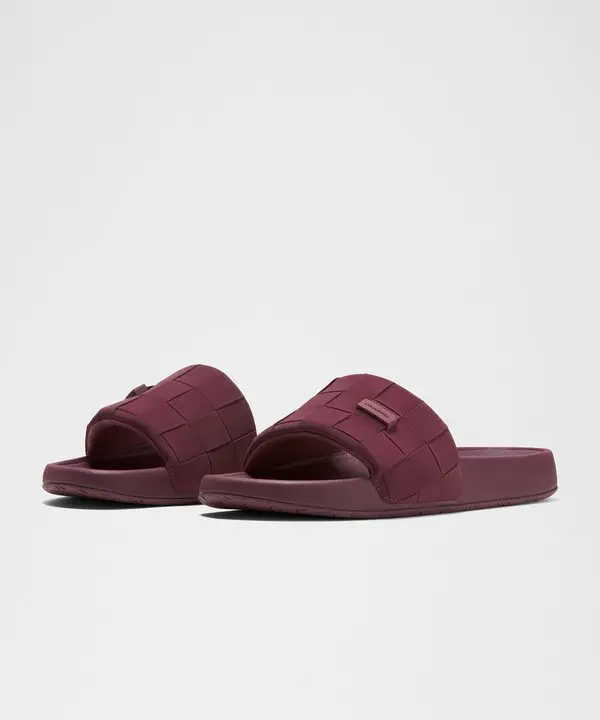 Lululemon Restfeel Woven Slide - Burgundy Bay/burgundy Bay/burgundy Bay