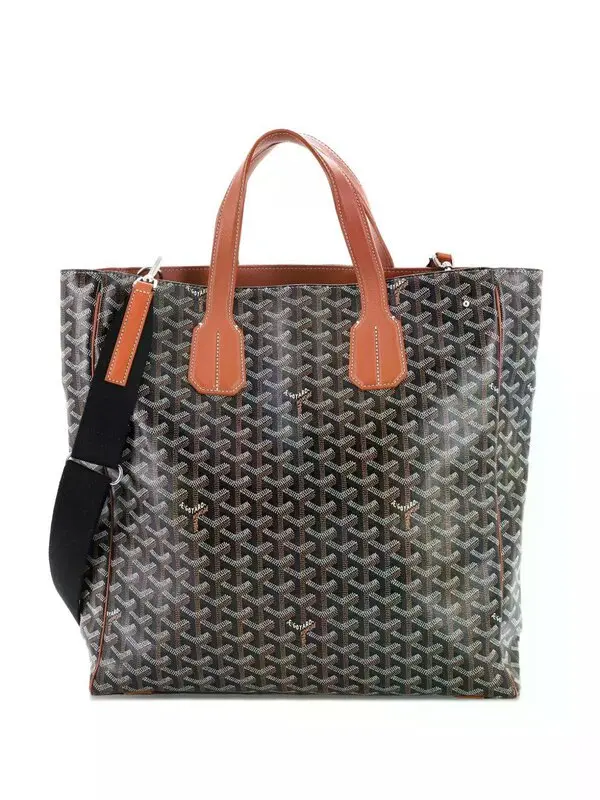 Goyard Voltaire Iii Coated Canvas Tote Bag - Brown