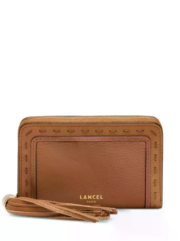 LANCEL Premier Flirt Tassel Zip Wallet - Brown