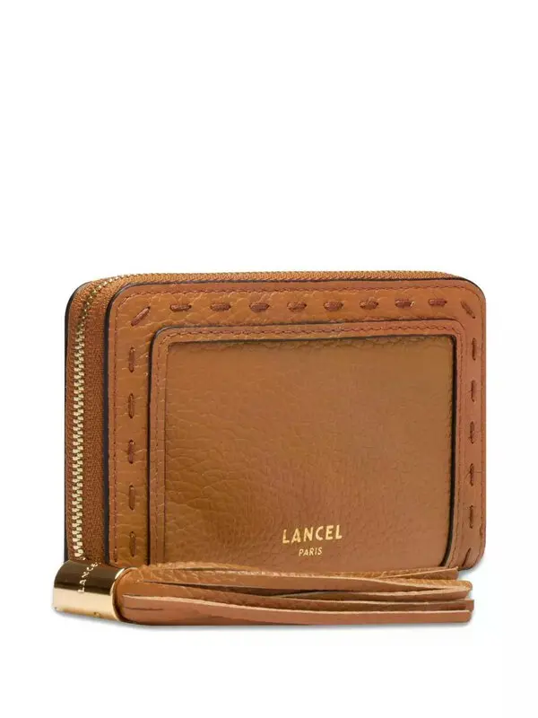 LANCEL Premier Flirt Tassel Zip Wallet - Brown
