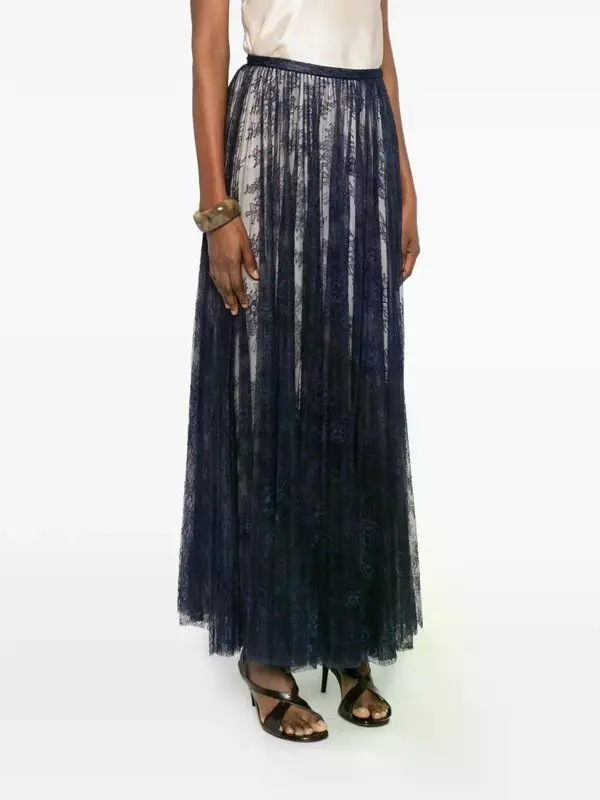 Alberta Ferretti Laced Maxi Skirt