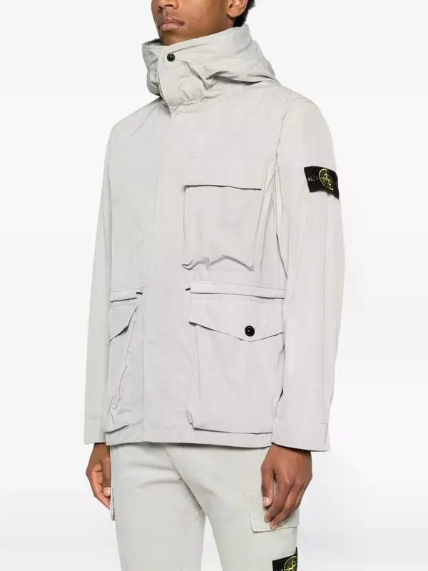 Stone Island Hooded Chest-pocket Jacket