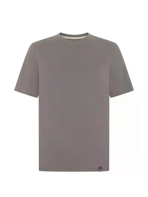 Boggi Milano High-performance Piqué T-shirt With S-cafè® Yarn - Grey