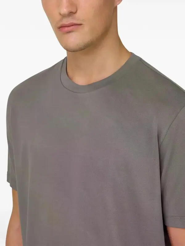 Boggi Milano High-performance Piqué T-shirt With S-cafè® Yarn - Grey