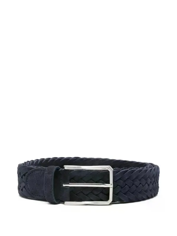 Canali Braided Belt - Blue