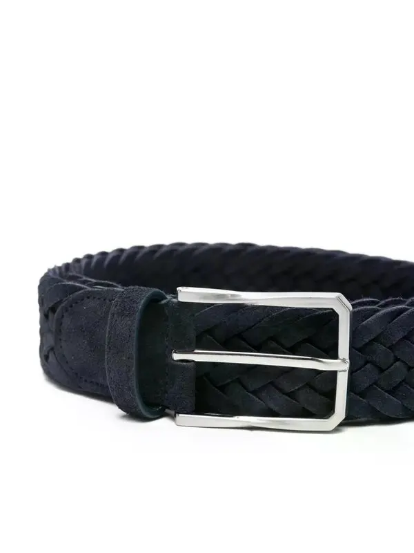 Canali Braided Belt - Blue