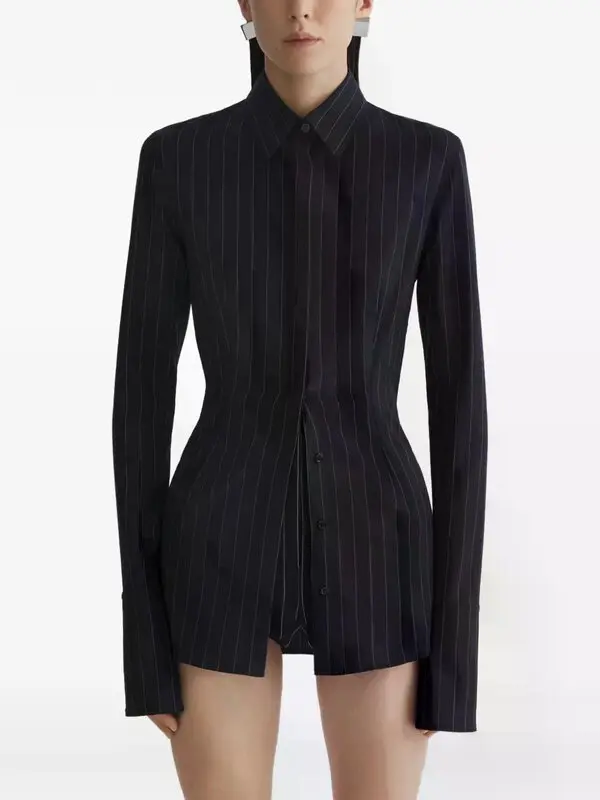 MUGLER Pinstripe Shirt