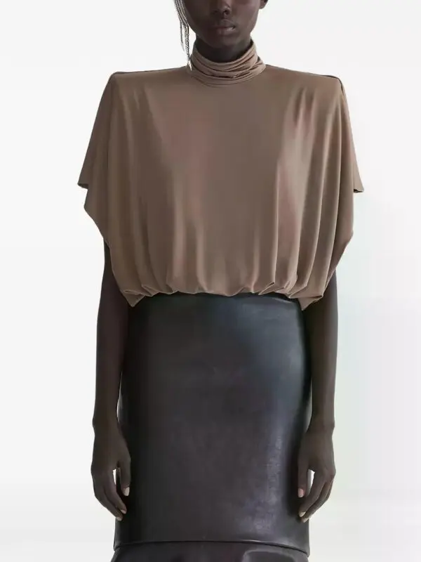 MUGLER Draped Bodysuit