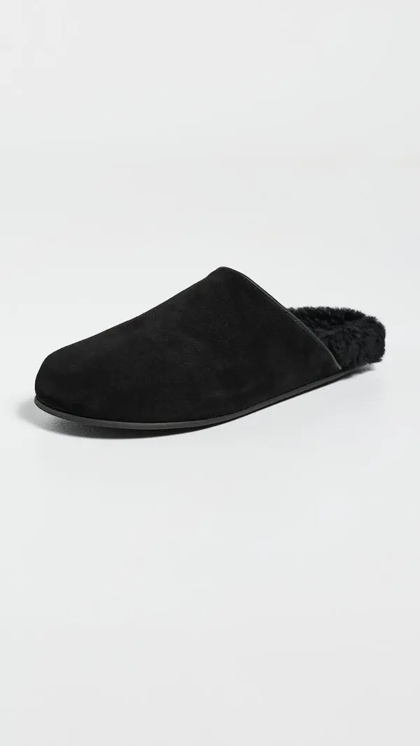 Jenni Kayne Shearling Ashby Clogs - Black