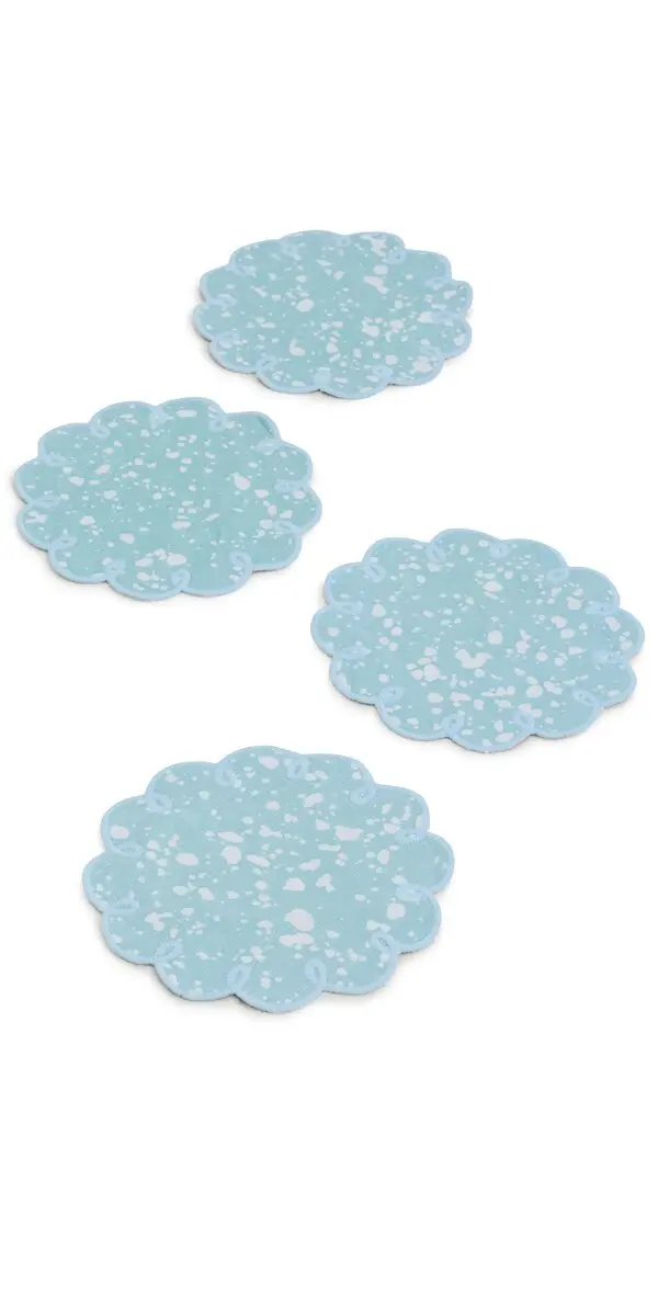 WEEZIE Cocktail Napkins Set Of 4 - Light Blue