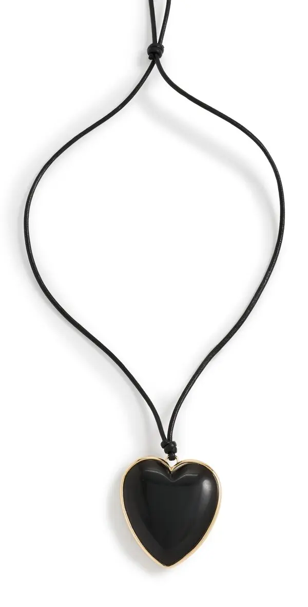 JENNIFER FISHER Heart Pendant Necklace - Smokey Quartz