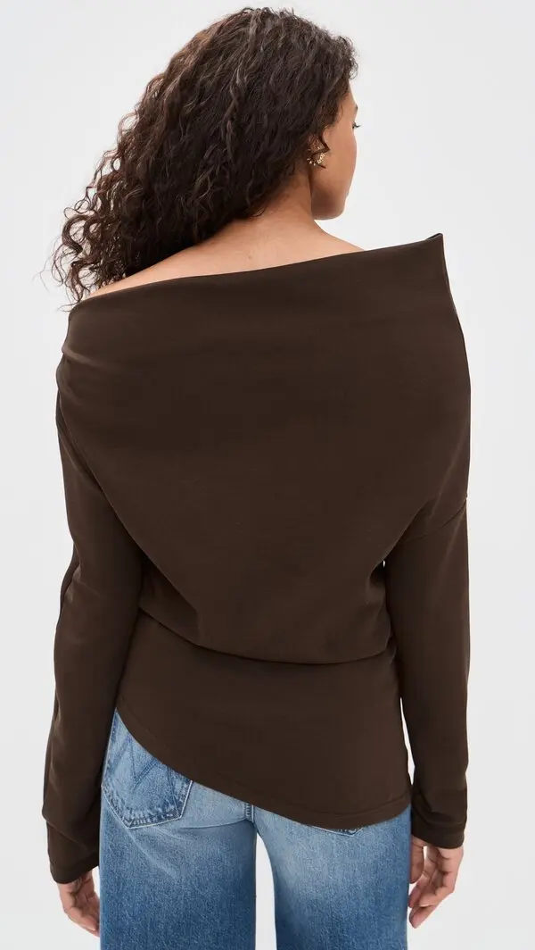 Line & Dot Coen Draped Asymmetrical Top