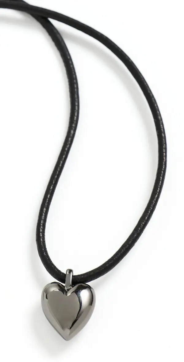 JENNIFER FISHER Puffy Heart Choker - Hematite