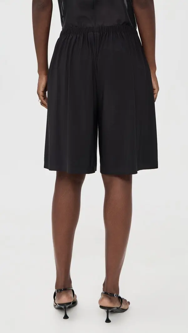 Norma Kamali Pleated Bermuda Shorts
