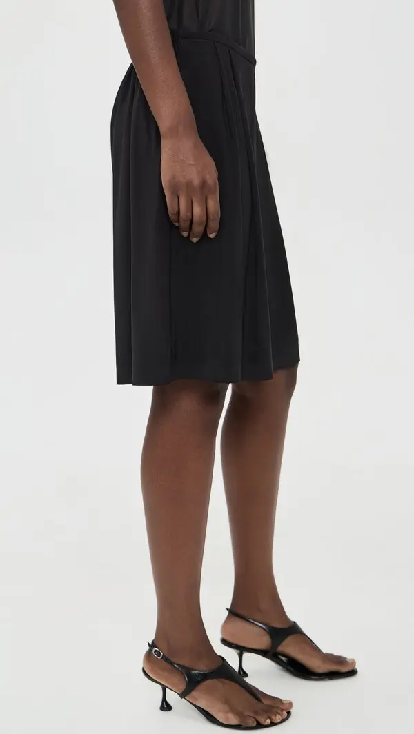 Norma Kamali Pleated Bermuda Shorts