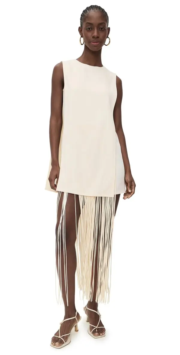 Alexis Mackenzie Sleeveless Fringe Mini Dress