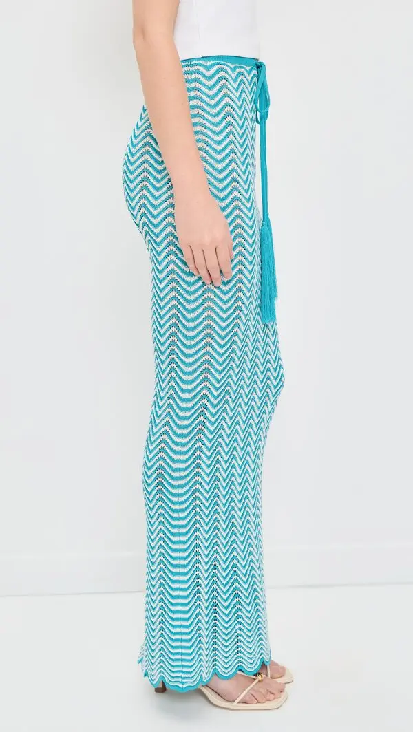 DUR DOUX Wave Knit Maxi Skirt
