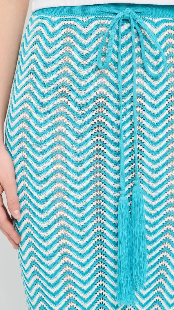 DUR DOUX Wave Knit Maxi Skirt