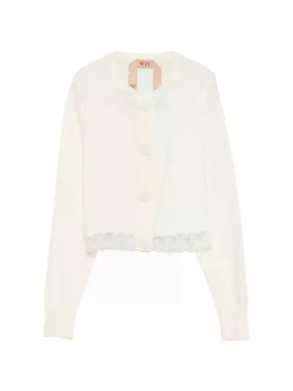N°21 Lace Trim Cardigan