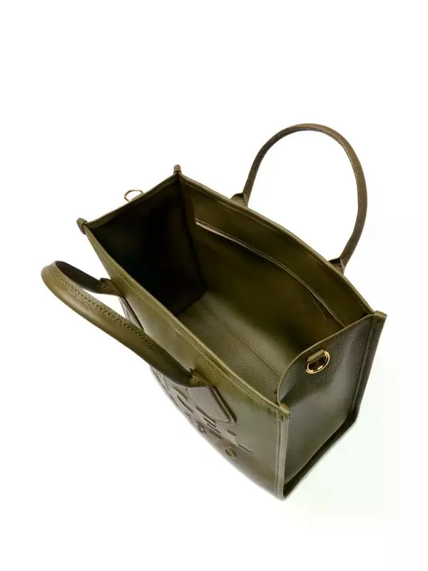 LANCEL Jour Zipped Leather Tote Bag - Green