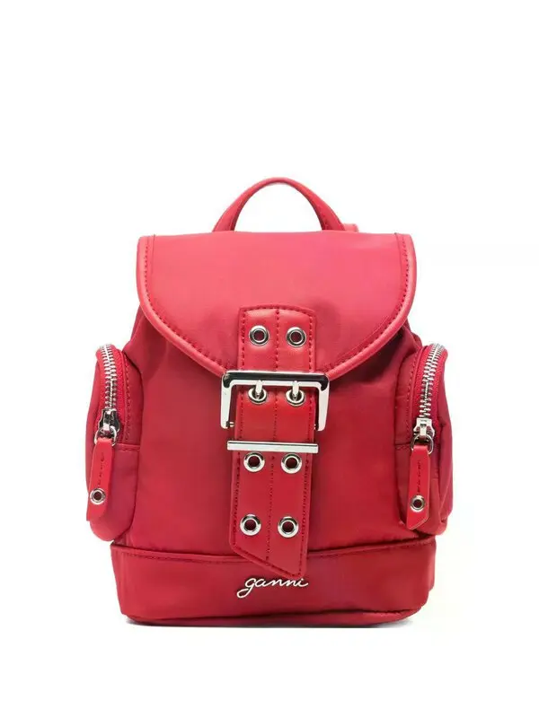 GANNI Buckle-detail Backpack
