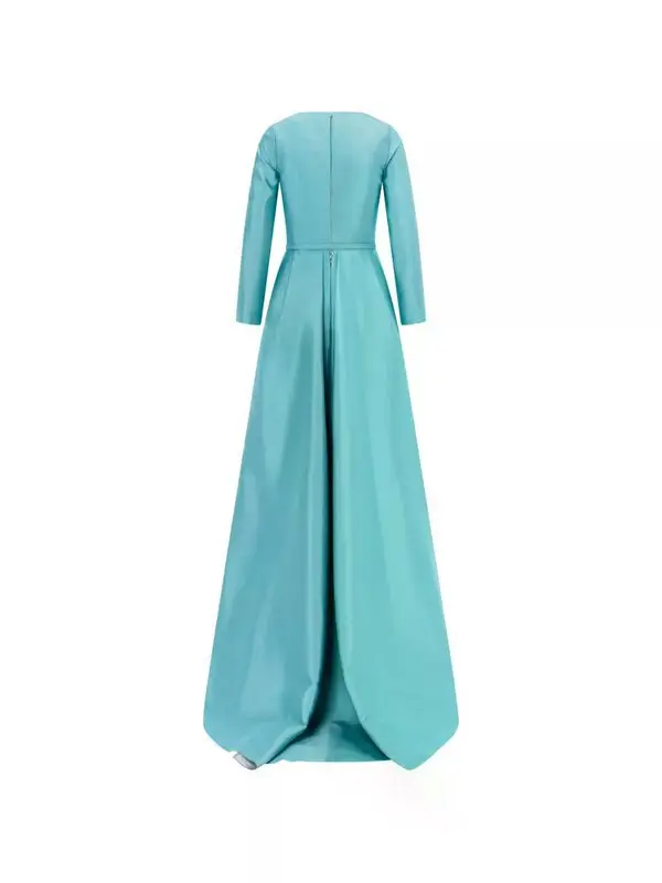RAMI AL ALI Overlap Sequin-skirt Maxi Dress