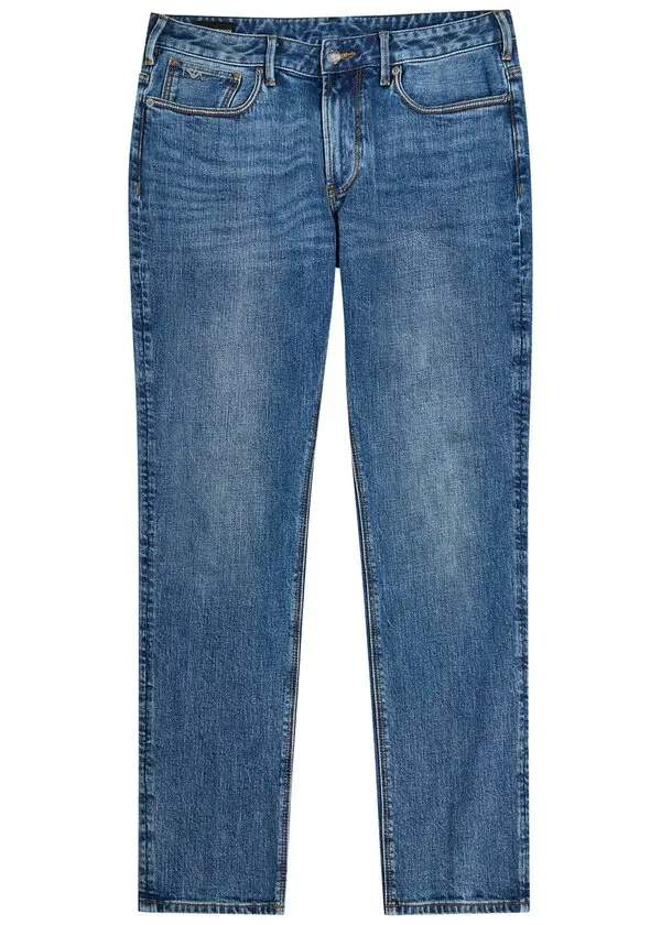 Emporio Armani J06 Slim-leg Jeans - Mid Blu