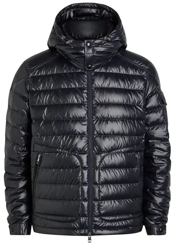 Moncler Lauros Padded Shell Jacket - Navy