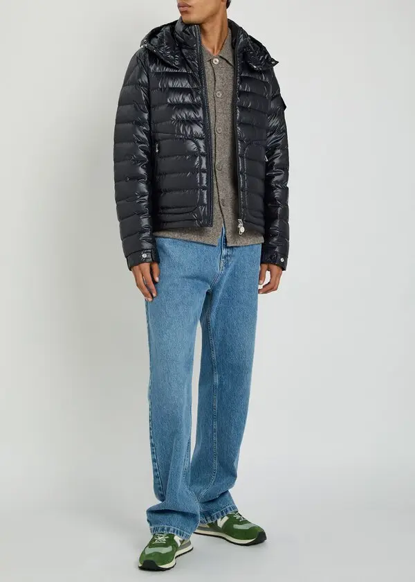 Moncler Lauros Padded Shell Jacket - Navy