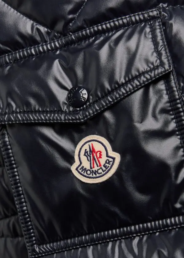 Moncler Lauros Padded Shell Jacket - Navy