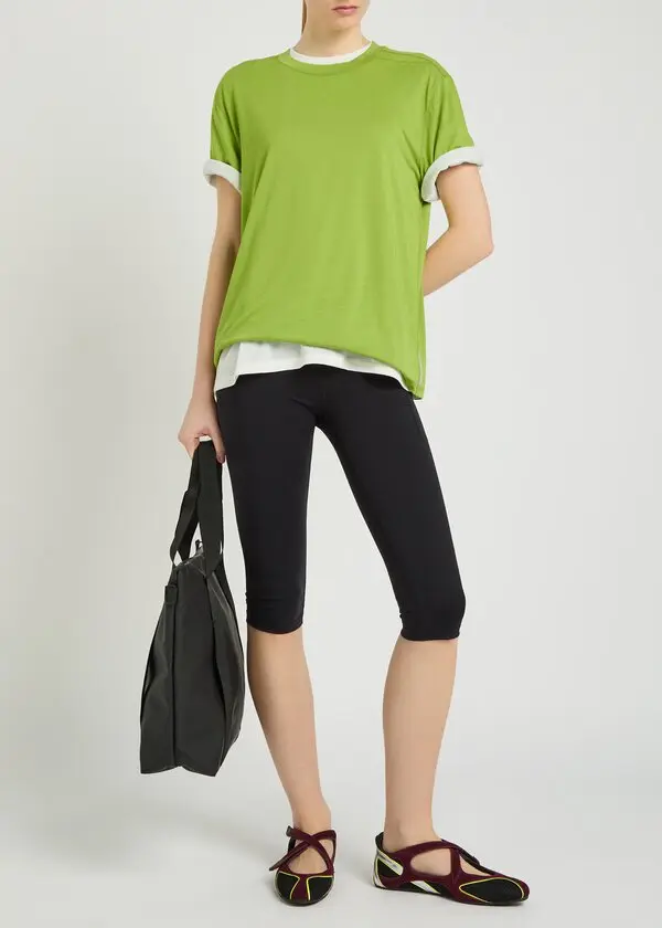 Literary Sport Lena Stretch-jersey Capri Leggings
